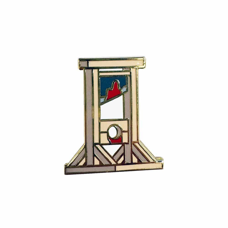 Guillotine Enamel Pin – Adam's Nest
