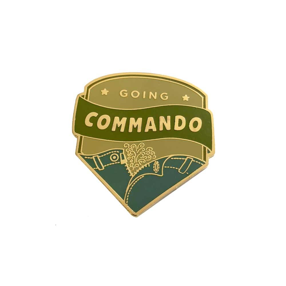 Going Commando Enamel Pin - Gaypin' Guys at Adam's Nest