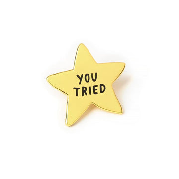 You Tried Enamel Pin - Adam JK at Adam's Nest in Provincetown